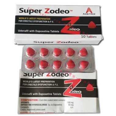 印度红水鬼 SUPER ZODEO 乌地那非双效-印度仿制版说明书_价格_效果_作用_副作用_在线购买等信息-印度麦拉在线直邮药房